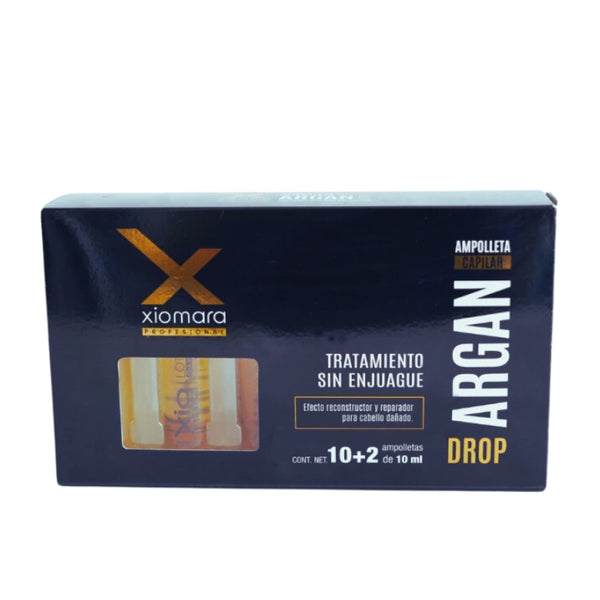 AMPOLLETA DE ARGAN 12 PZS / 10 ML XIOMARA - ODARA PROFESSIONAL